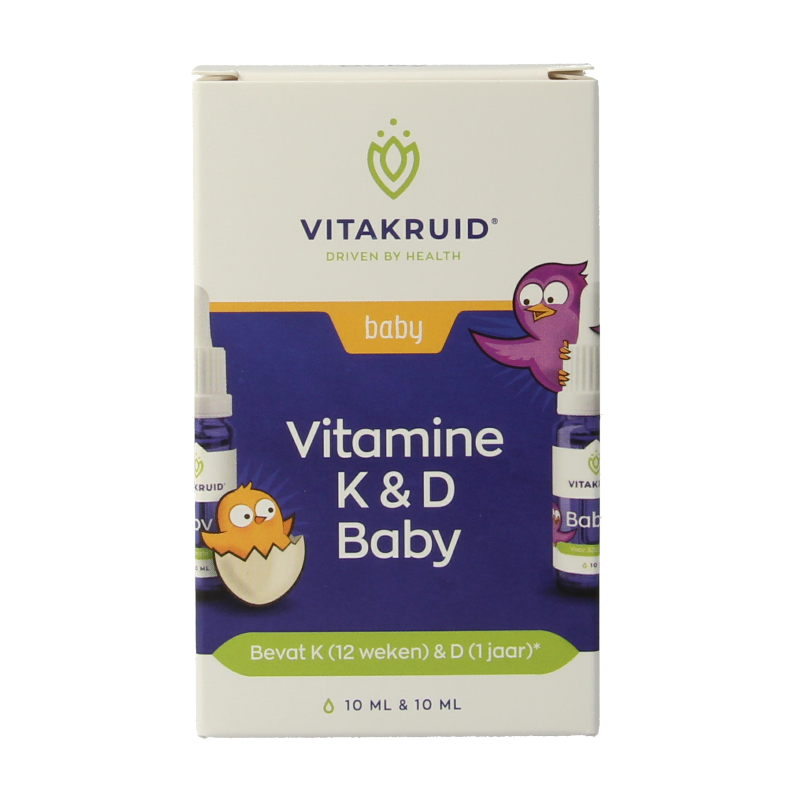Vitakruid Vitamine K & D baby druppels 10ml 20 Milliliter – Cool-Dental